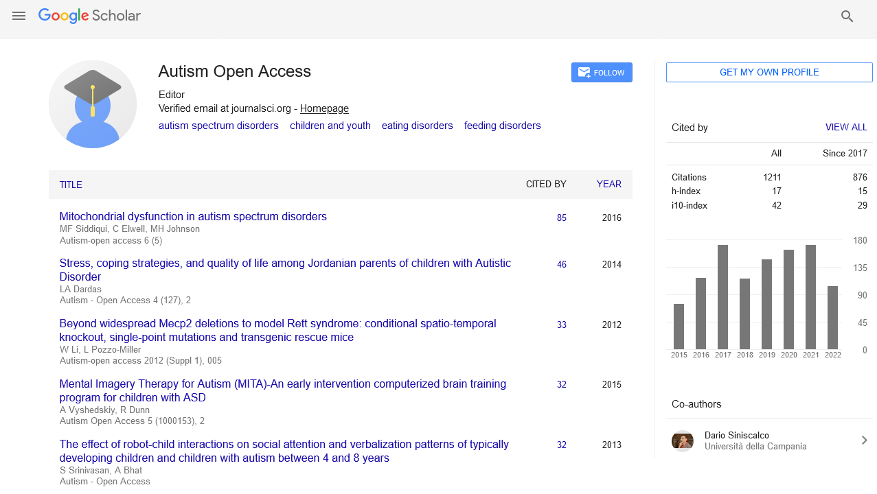 Autism Peer Reviewed Open Access Journals